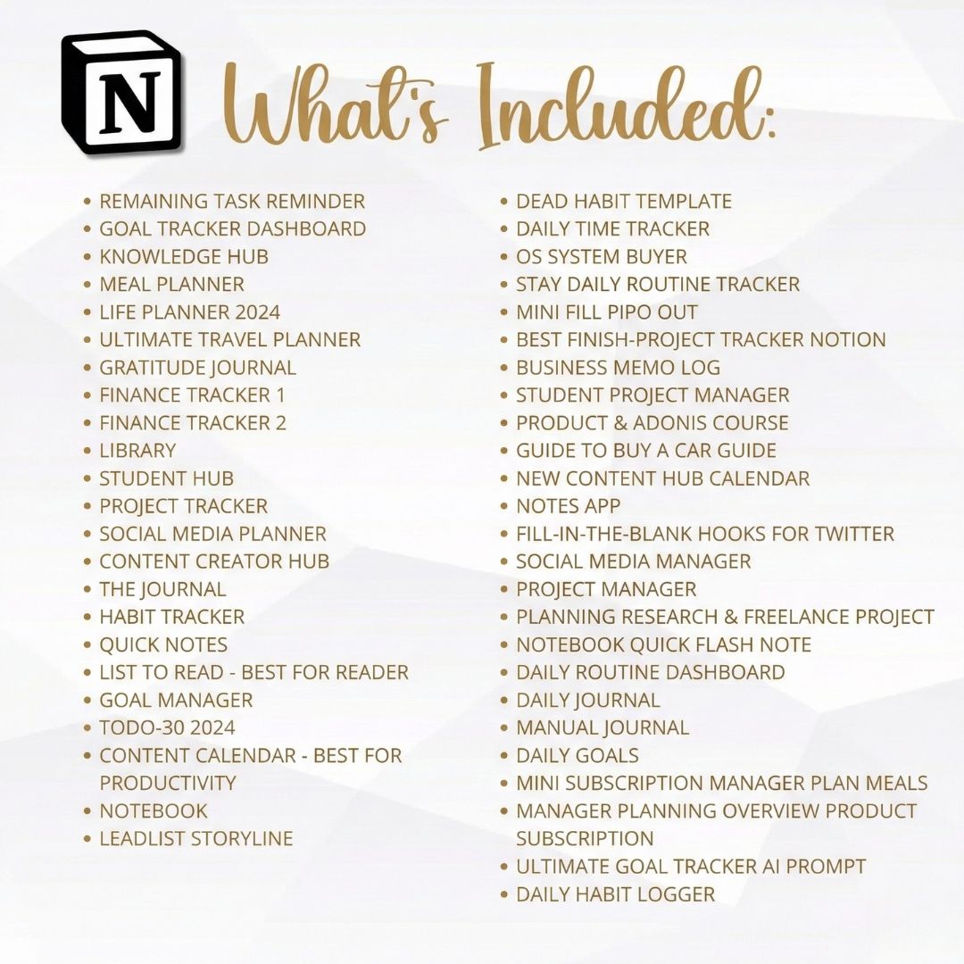 100+ Notion Templates Bundle: PLR & MRR, Editable Digital Planners ...